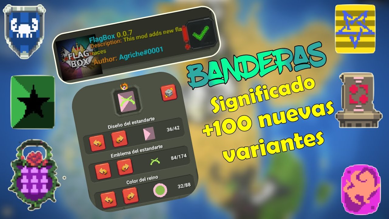 Banderas WorldBox Significado +100 Nuevas variantes, FLAGBOX. - YouTube