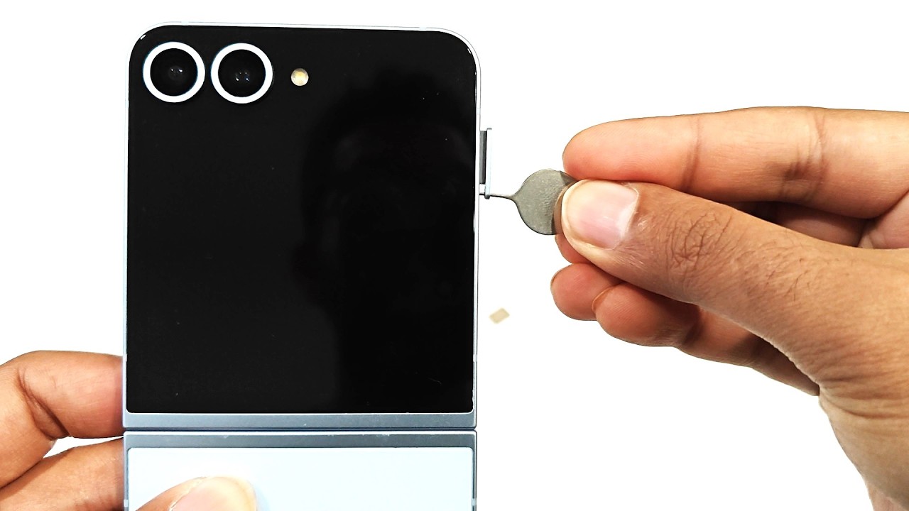 How to Insert SIM Cards on Samsung Galaxy Z Flip 6 - YouTube