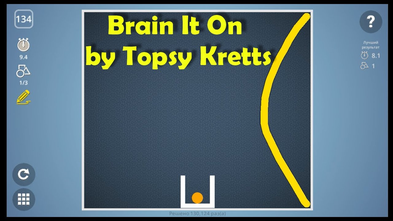 Brain It On Level 134 - YouTube