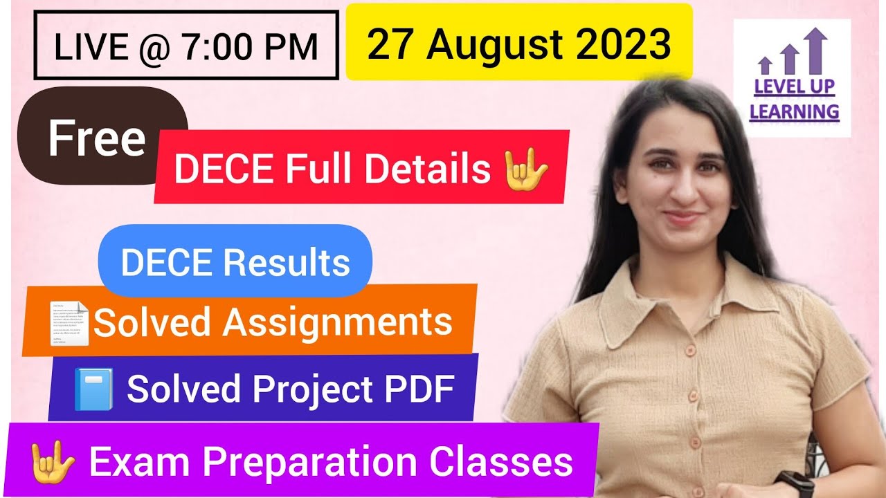 New DECE Details 2023 Level Up Learning Simran Gumber - YouTube