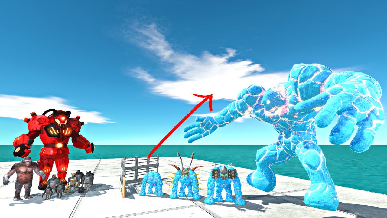 Ice Golem Evolution Door Challenge | Mutant Primates vs Ice Golem ...