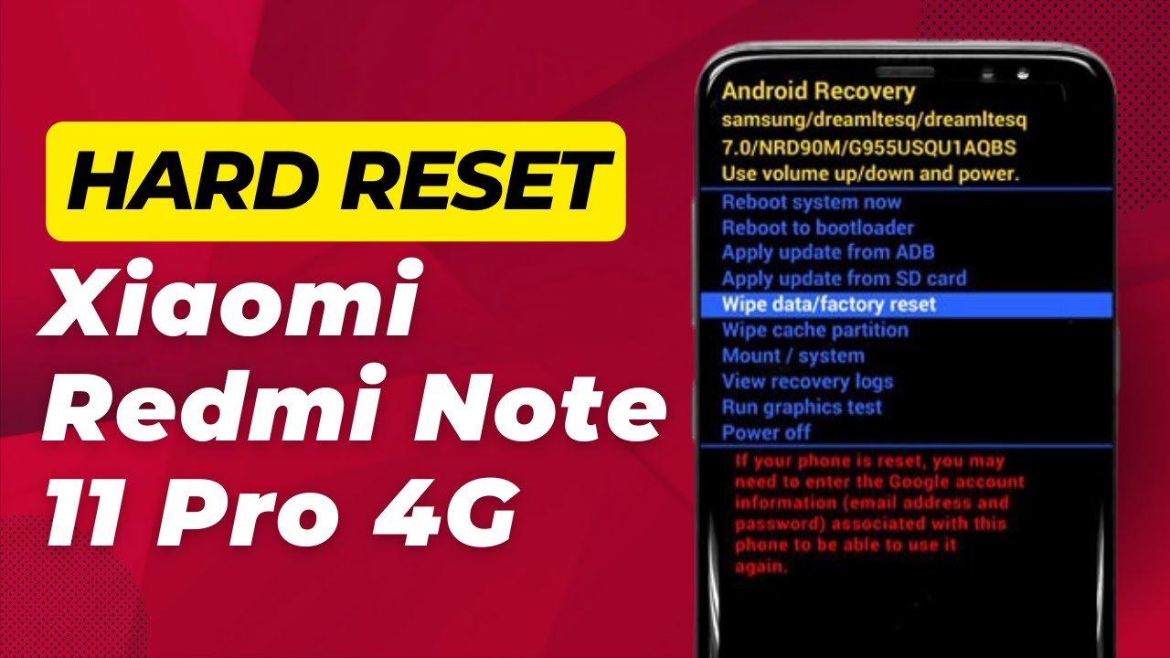 How to Hard Reset Xiaomi Redmi Note 11 Pro 4G (Quick & Easy) - YouTube