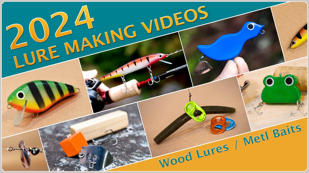 How to Make Fishing Lures: 2024 Edition. || Wooden lure and Metal baits ...