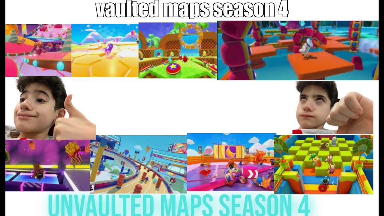 Fall guys Part 2 season 4 talking about vaulted and unvaulted maps ...