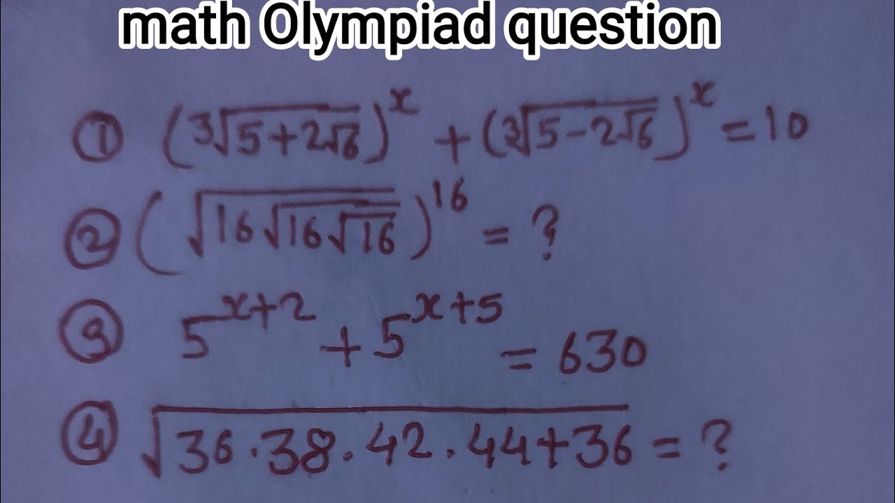 Math Olympiad question ️|square root simplification|four problem |how to solve this🤷‍♂️# ...