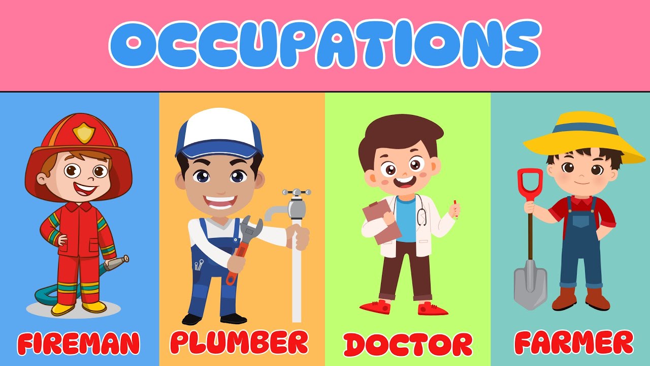 Learn About Occupations for Kids Jobs & Professions Names with Roles ...