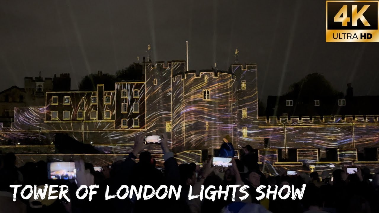 ‘About Us’ London Lights Show | Tower of London lit up in incredible ...