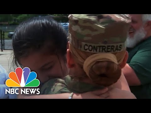 Military Mother Reunites With 2nd-Grade Daughter After 14 months In Korea