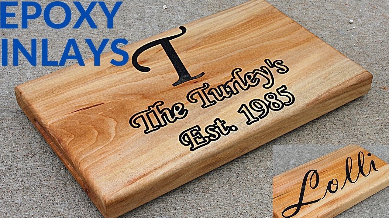 EPOXY INLAY CUTTING BOARDS: Part 2 - YouTube
