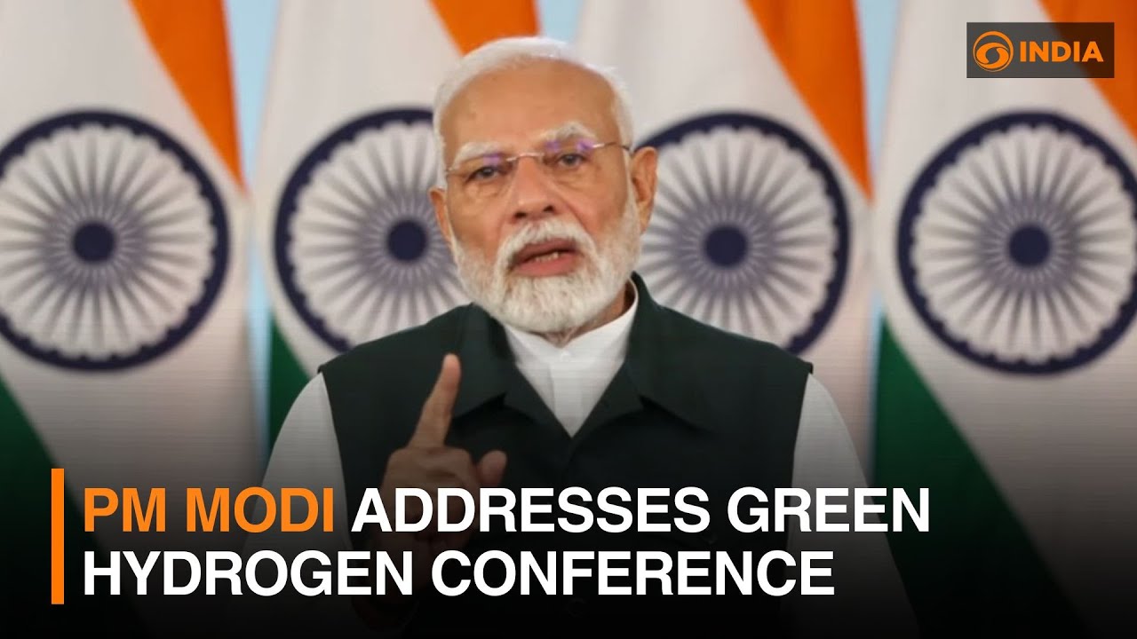 PM Modi addresses Green Hydrogen Conference | Live | Full Speech | DD ...