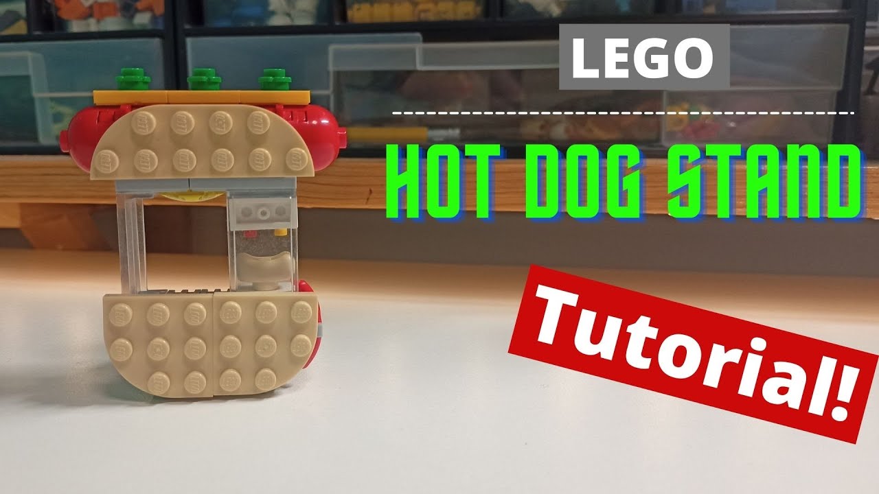 LEGO tutorial #3 : Hot dog stand - YouTube