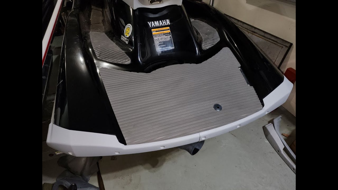 Overview Of Replacing Yamaha Waverunner PWC Swim Platform Pad - YouTube