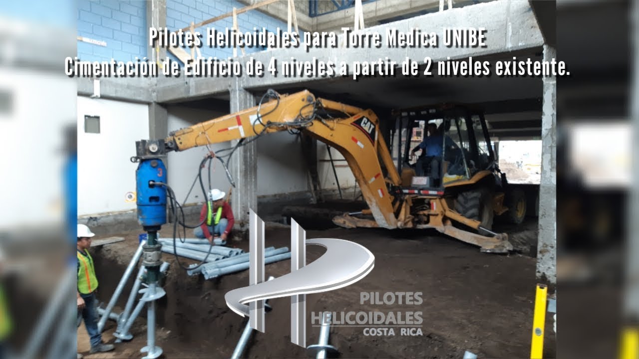 Pilotes Helicoidales para Cimentación Torre Medica UNIBE - YouTube