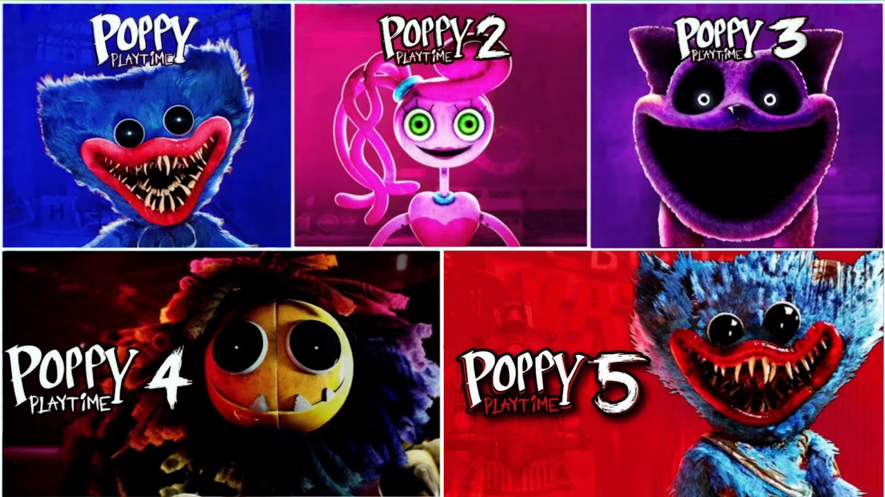 Poppy Playtime Chapter 1–5 – FULL GAME + SECRET ENDINGS REVEALED! (4K ...