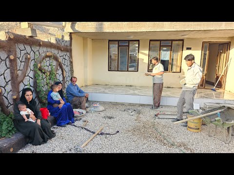 A Busy Day Building Our Dream Home | Family Village Life in Iran