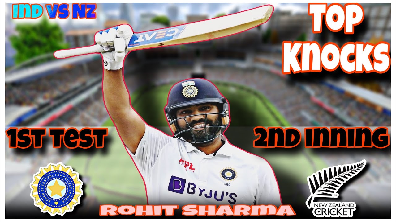 Top Knocks Rohit Sharma | 1st test 2nd innings | ind vs Nz 2024 | real ...