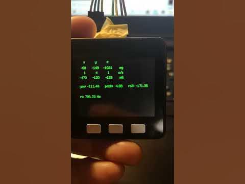 MPU-9250 を M5Stack Chimera core ライブラリーのサンプルを動かしてみた - YouTube