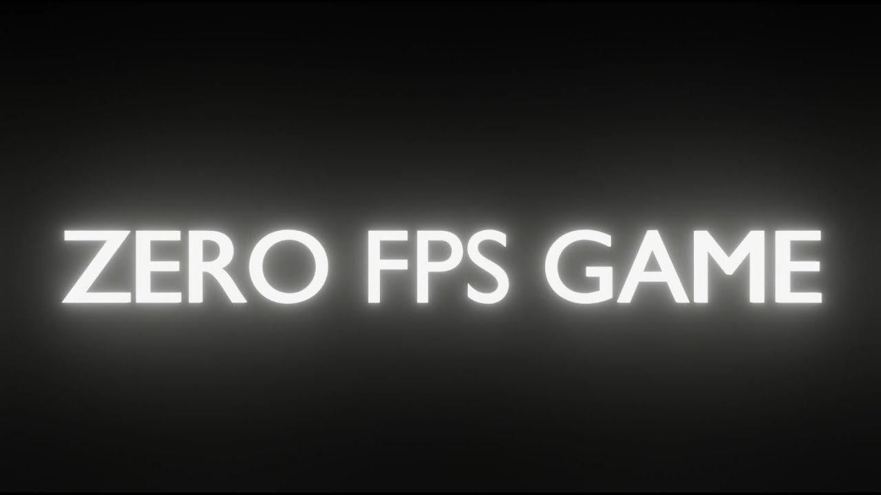 The First ZERO FPS Game - YouTube