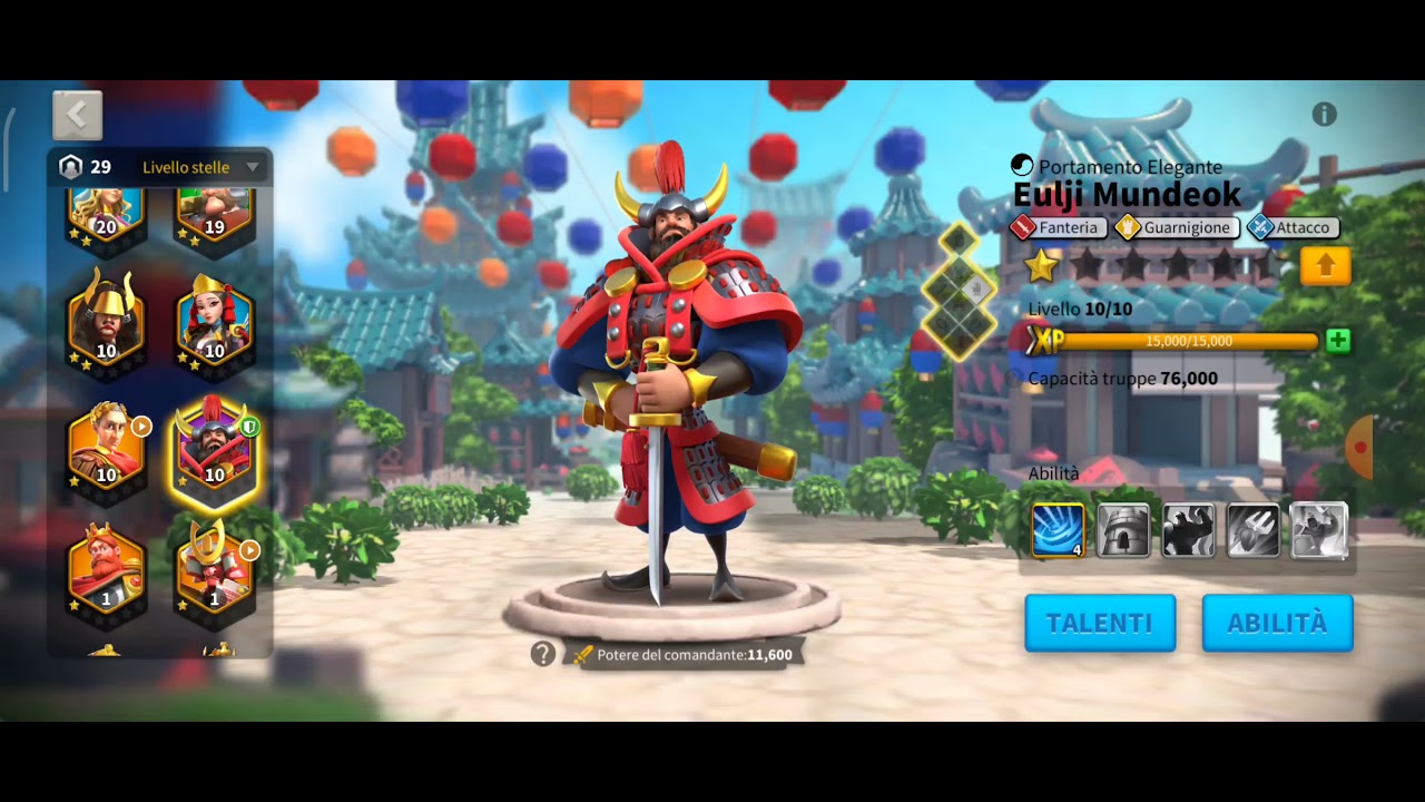 Rise of Kingdoms ITA Spieghiamo Mundeok Talenti + abilità - YouTube