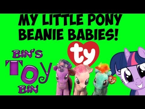 My Little Pony Ty BEANIE BABIES Review! Pinkie, Rainbow & Twilight ...