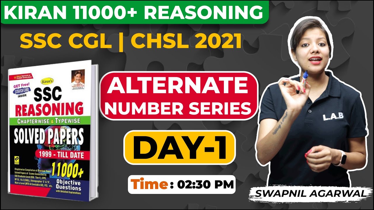 Alternate Number Series: Day 1| Kiran 11000+ Reasoning | SSC CGL | CHSL ...