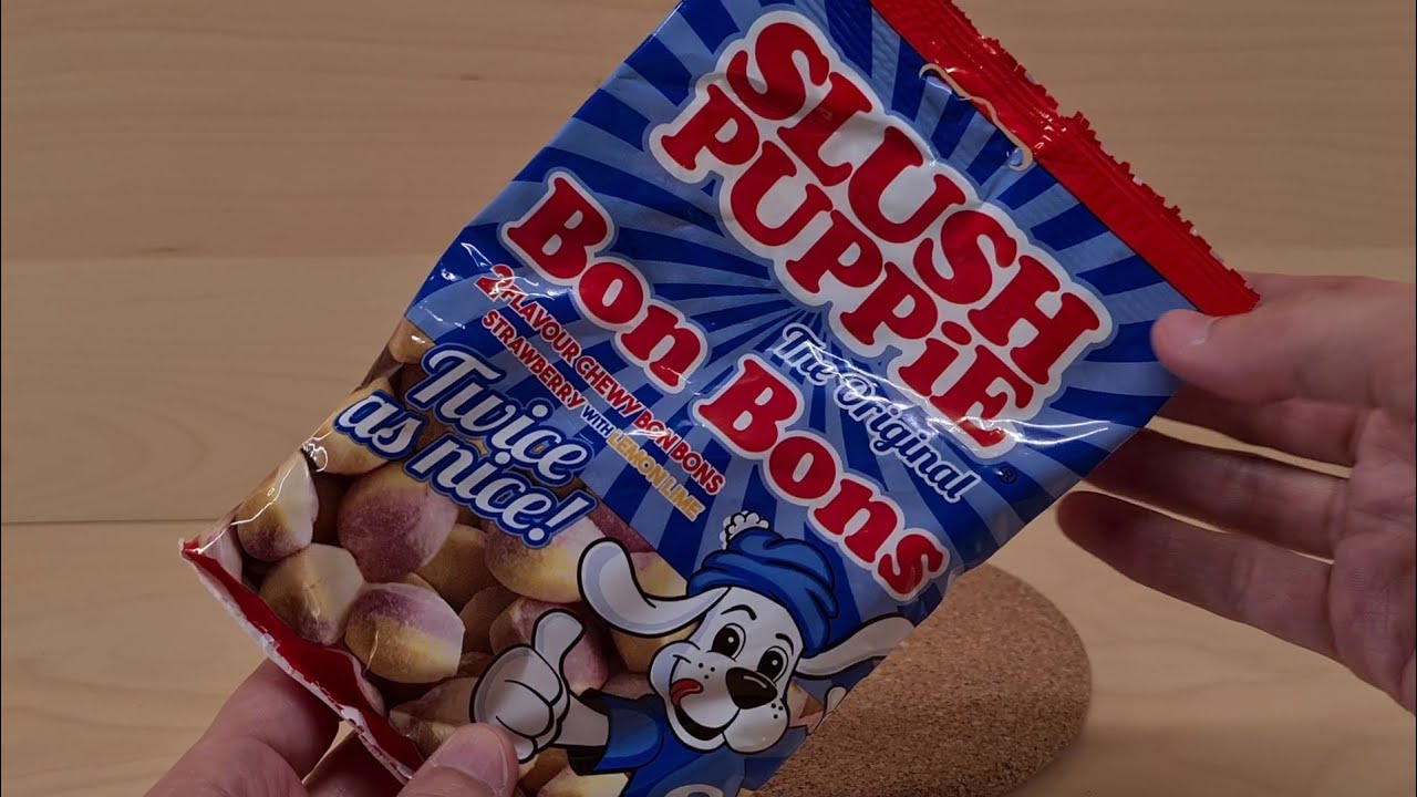 Slush Puppie Bon Bons Strawberry with Lemon Lime - Random Reviews - YouTube
