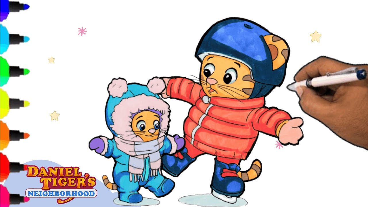 Daniel Tigers Neighborhood | how to draw Daniel and Margaret - YouTube