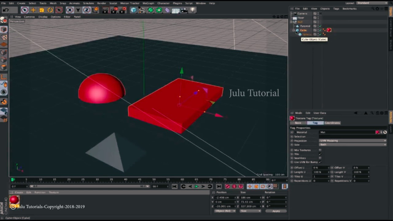 Cinema 4D Bangla Tutorials (Part-IV) Interface | Julu Tutorials - YouTube
