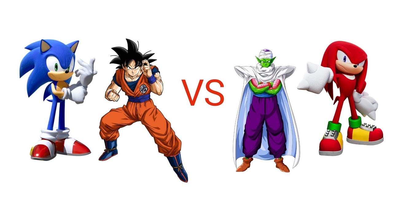 mugen goku/sonic vs piccolo/knuckles - YouTube