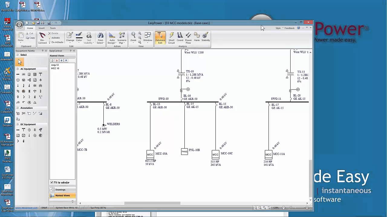 MCC Modeling in EasyPower One-lines, Refresher Webinar - YouTube