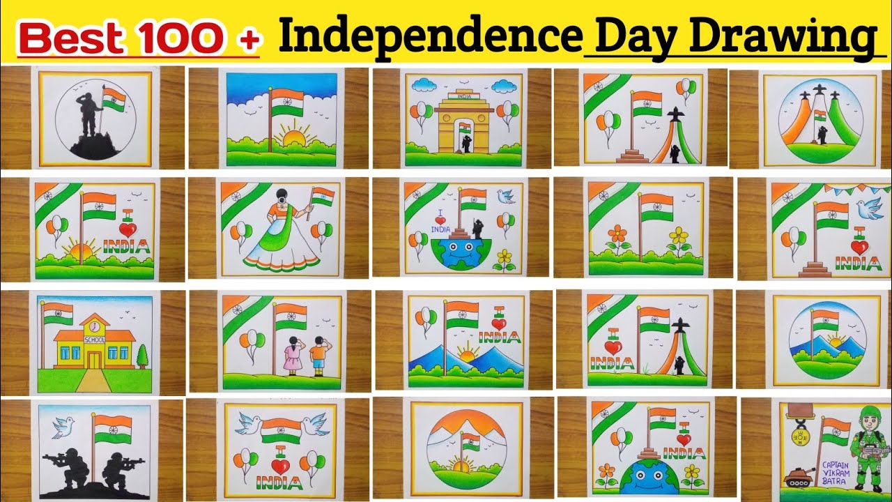 Independence Day Drawing / Independence Day Poster Drawing Ideas / 15 ...