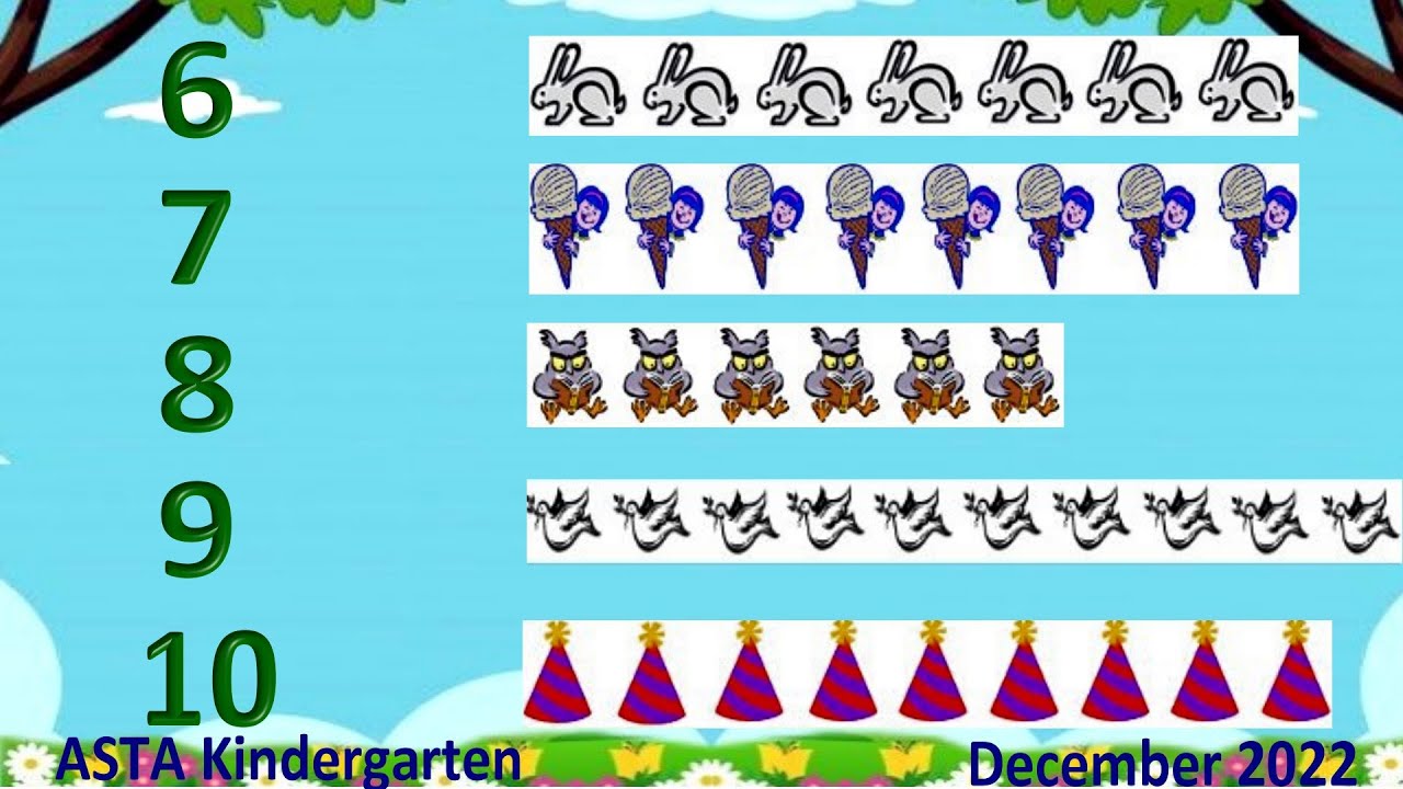 Numbers Questions and Answers (6 - 10) for nursery - YouTube