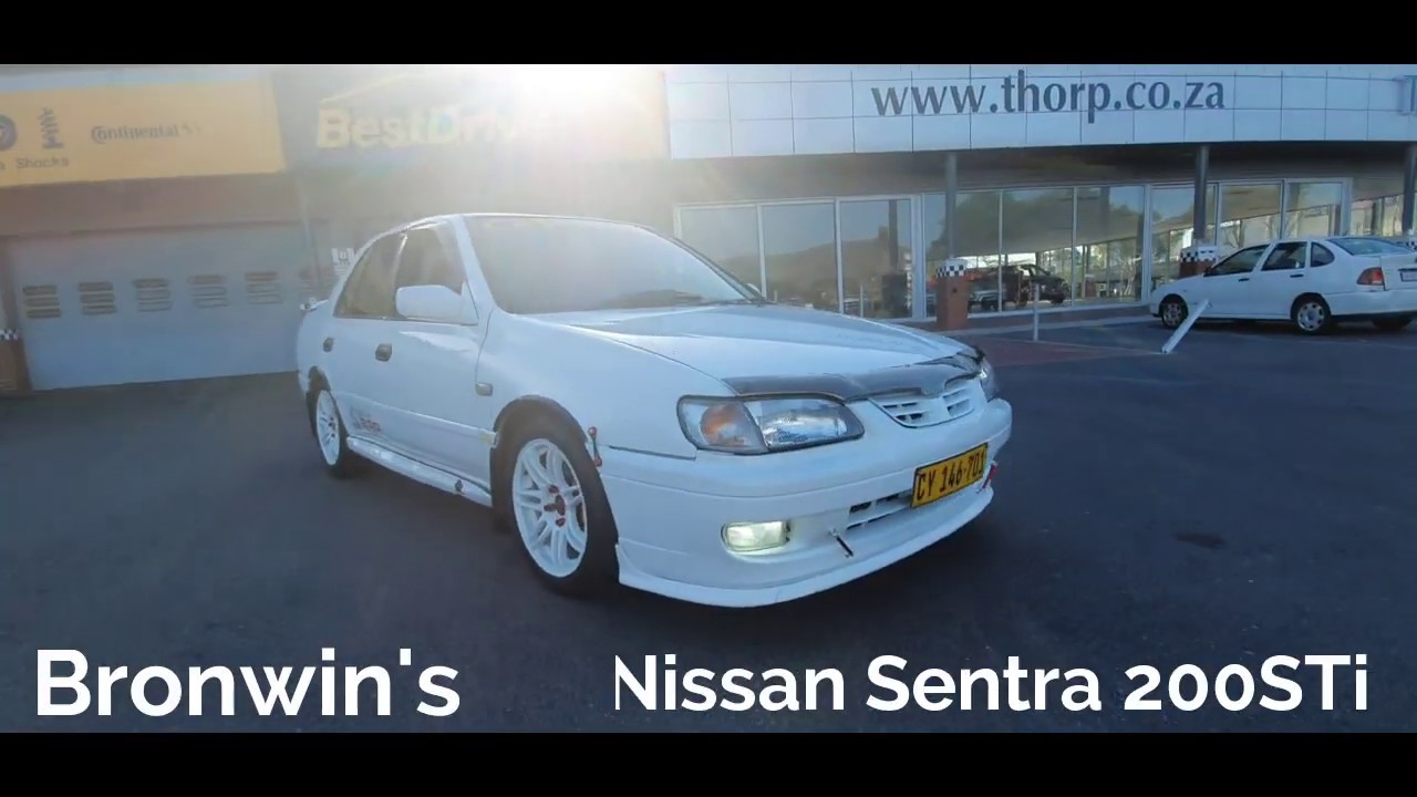 Bronwin's White hot Nissan Sentra 200sti - YouTube
