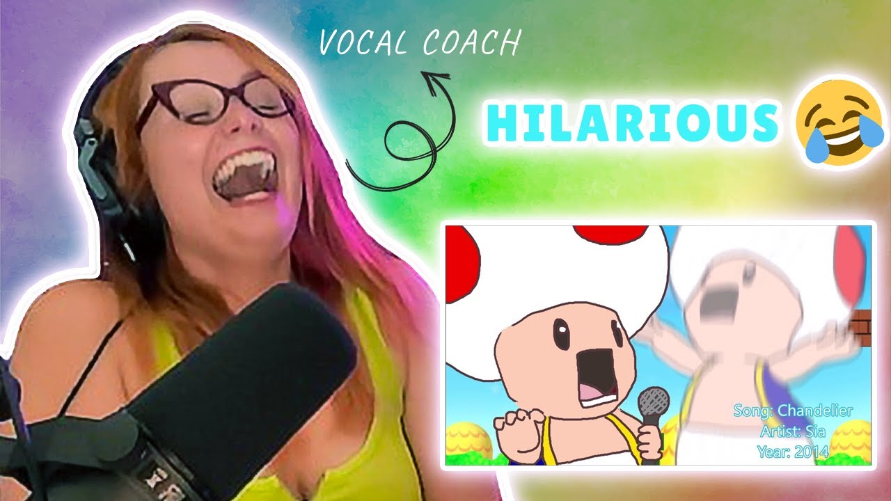 VOCAL COACH Reacts to 'Toad Sings Chandelier' - YouTube