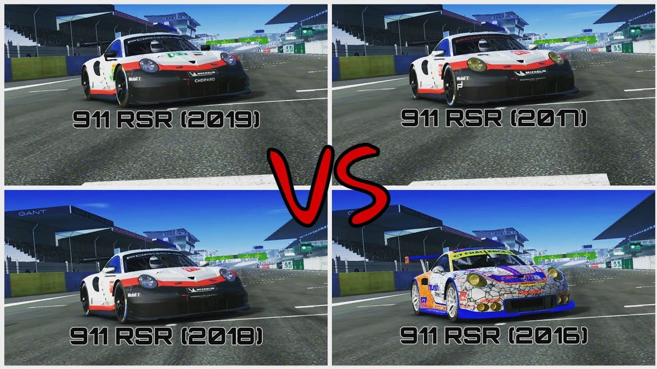 Real Racing 3- Porsche's All 911 RSR (2016-2019) Top Speed + Drag Race ...