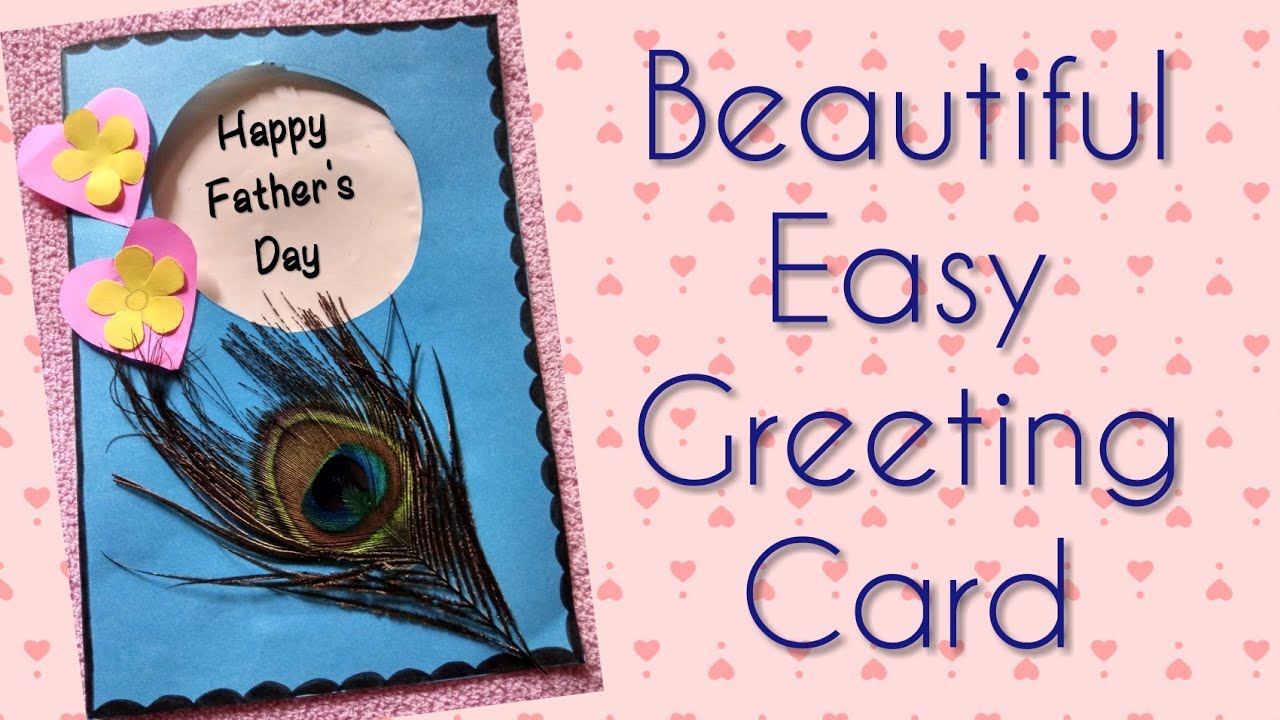 Easy and Simple Greeting Card Making With Colour Papers/ DIY Greeting ...