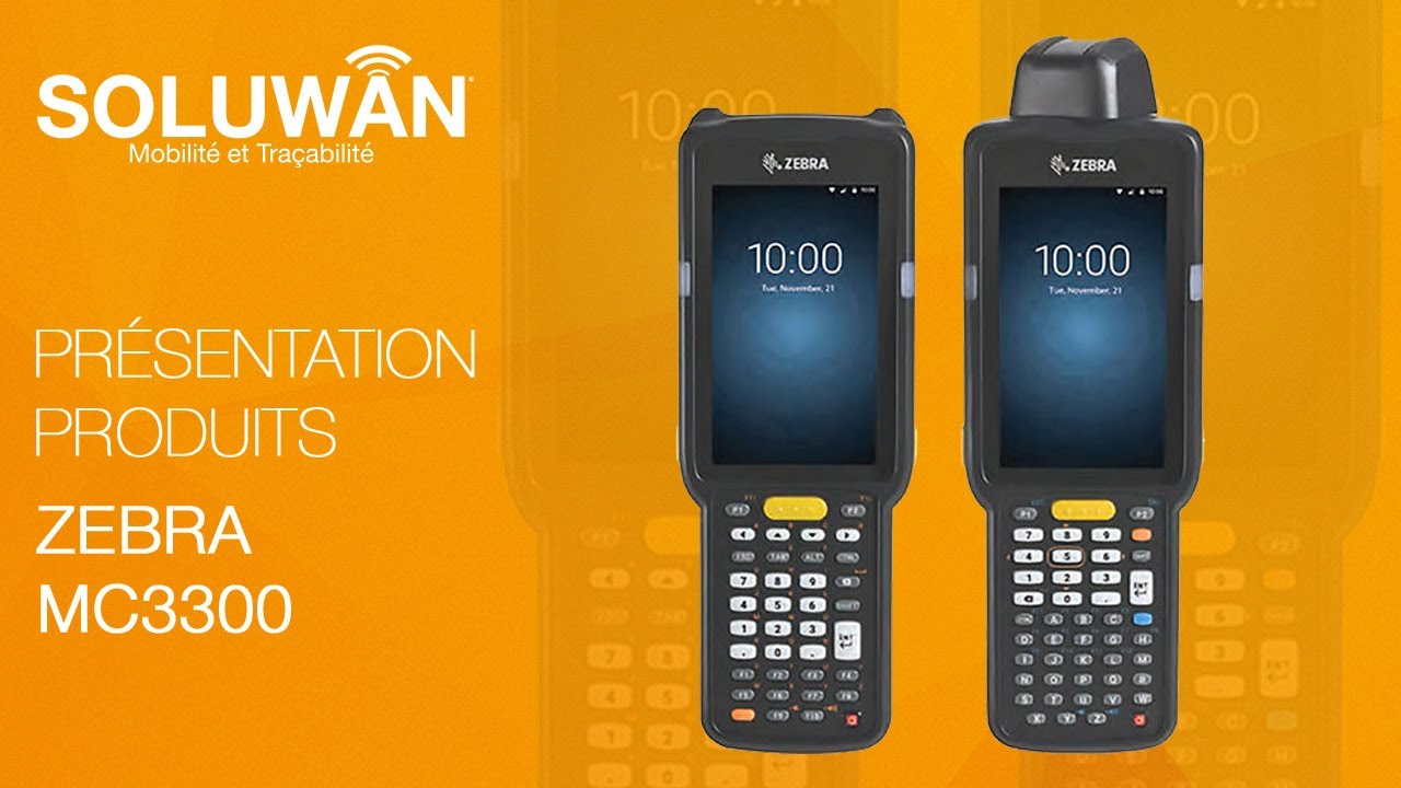 Terminal codes barres industriel Zebra MC3300 Gun - YouTube