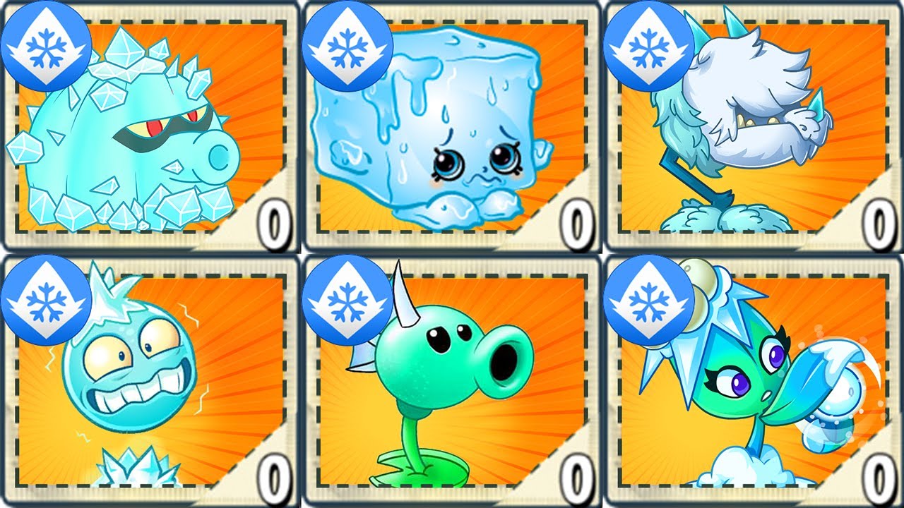 All Final Boss VS All ICE Plants LEVEL 999999 - Plants vs Zombies 2 ...