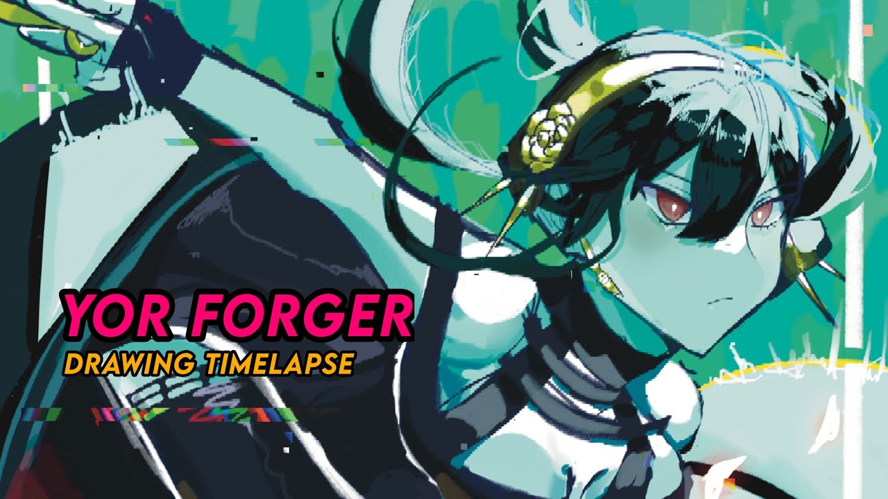 Yor Forger [Illustration Timelapse] - YouTube