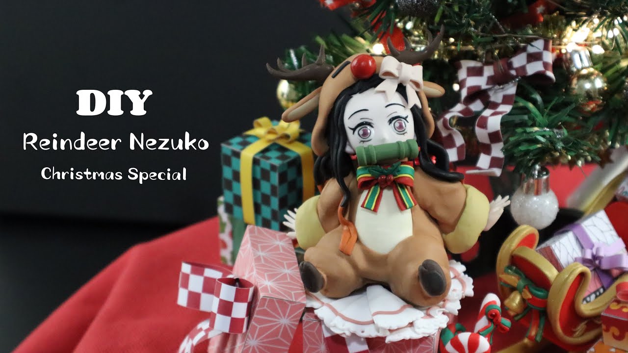Sculpting Reindeer Nezuko | Demon Slayer [Polymer Clay Art] - YouTube