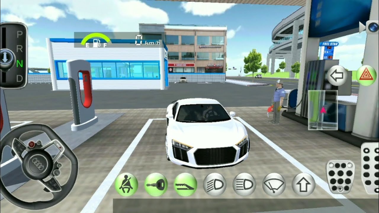 3d driving simulation || Gas station 2 || Audi car gas station || 3d ...