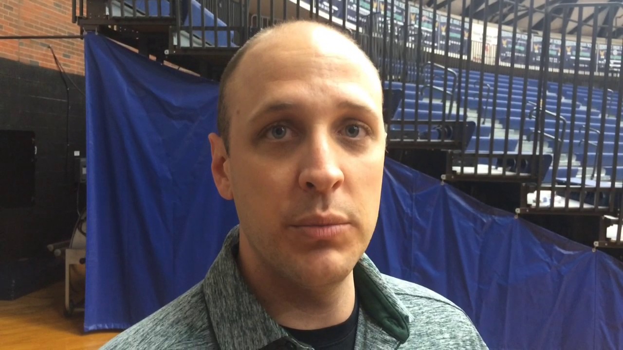 Dow coach Kyle Theisen talks about district win over Heritage - YouTube