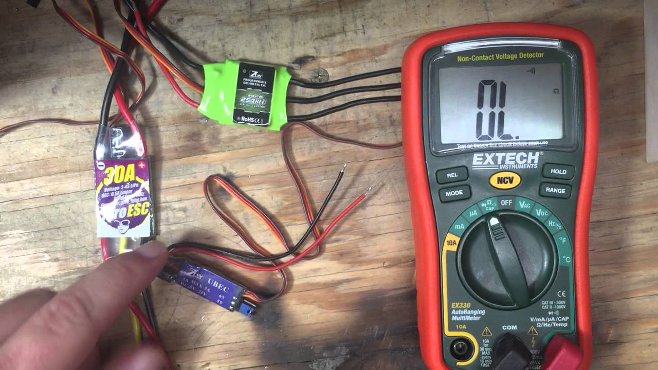 ESC and UBEC Ground Continuity Test - YouTube