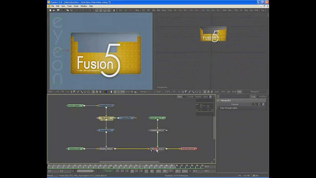 Eyeon Fusion Introduction 1 - YouTube