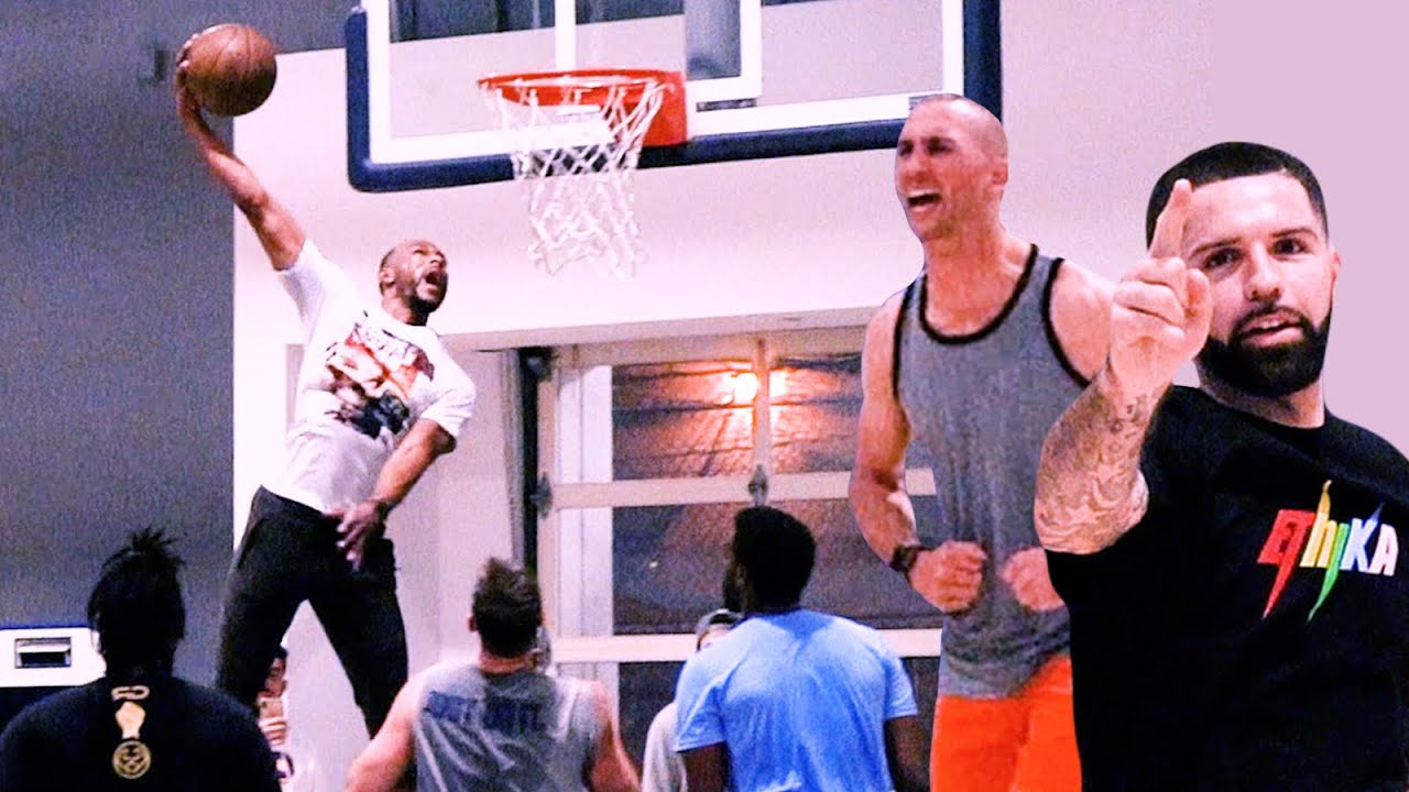 Chris Staples In Game Dunks!!! NBA Trainer watches - YouTube