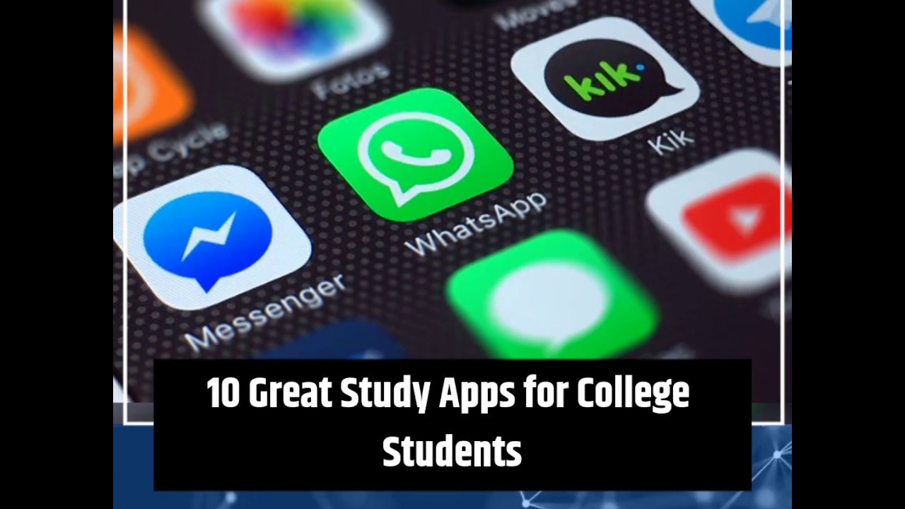10 GREAT STUDY APPS FOR COLLEGE STUDENTS - YouTube