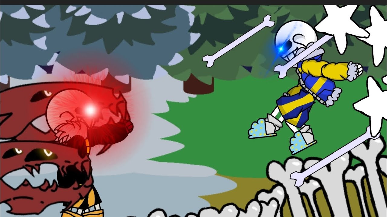 Underfell sans Vs OuterTale Sans (Part 1/3) - YouTube