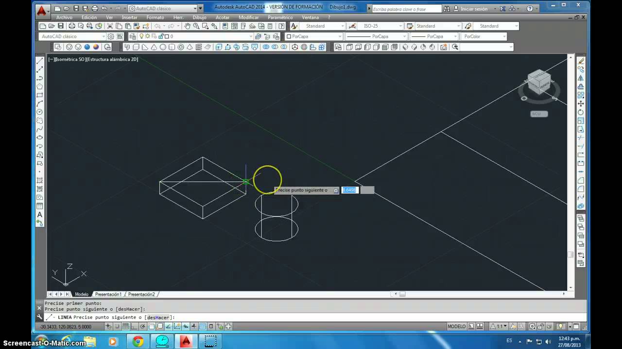 Modelado Geométrico en Auto Cad - YouTube