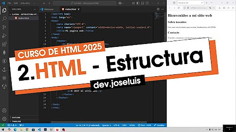 Curso Completo de HTML y HTML5 de principiante a avanzado 2025 - YouTube