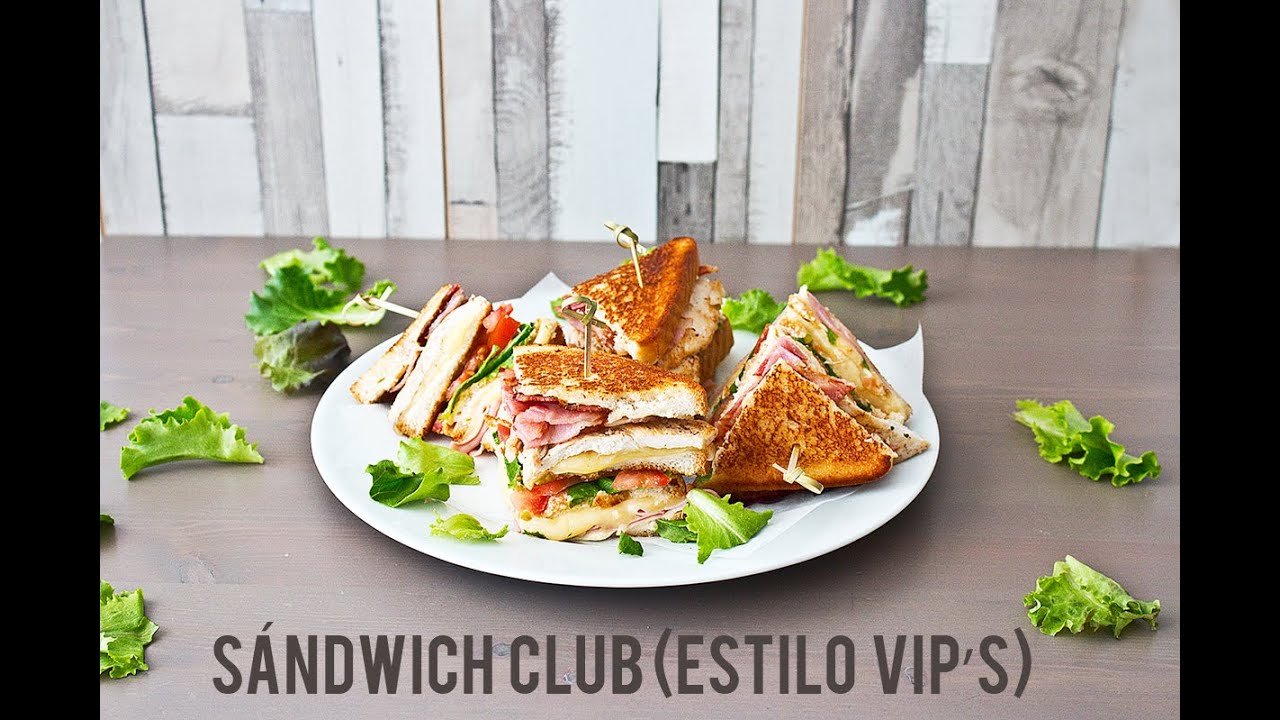 SANDWICH CLUB ESTILO VIPS - La Dolce Gula Recetas - YouTube